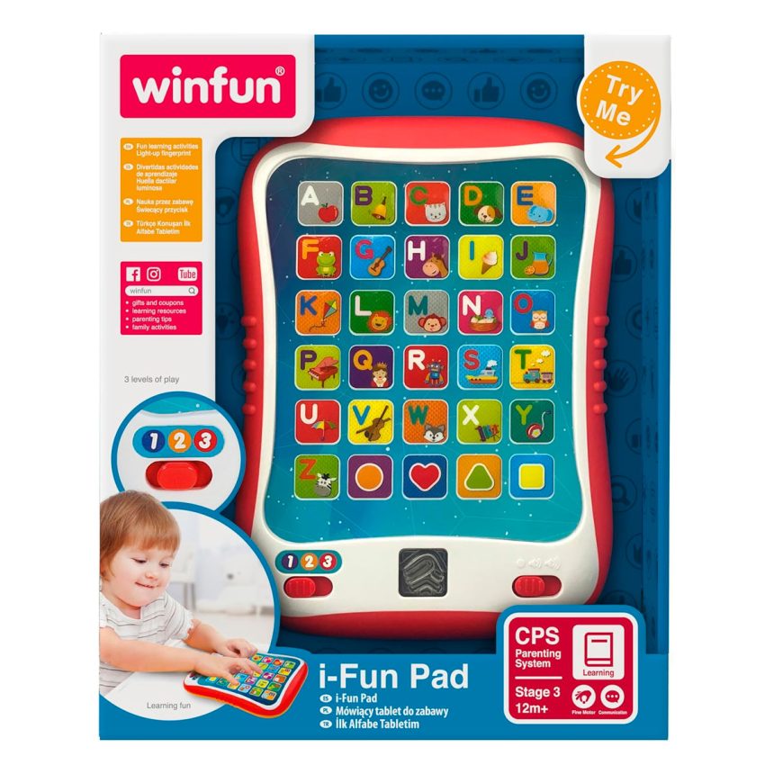 Ipad Infantil Interactivo Luces y Sonidos Winfun – Vamos a Jugar